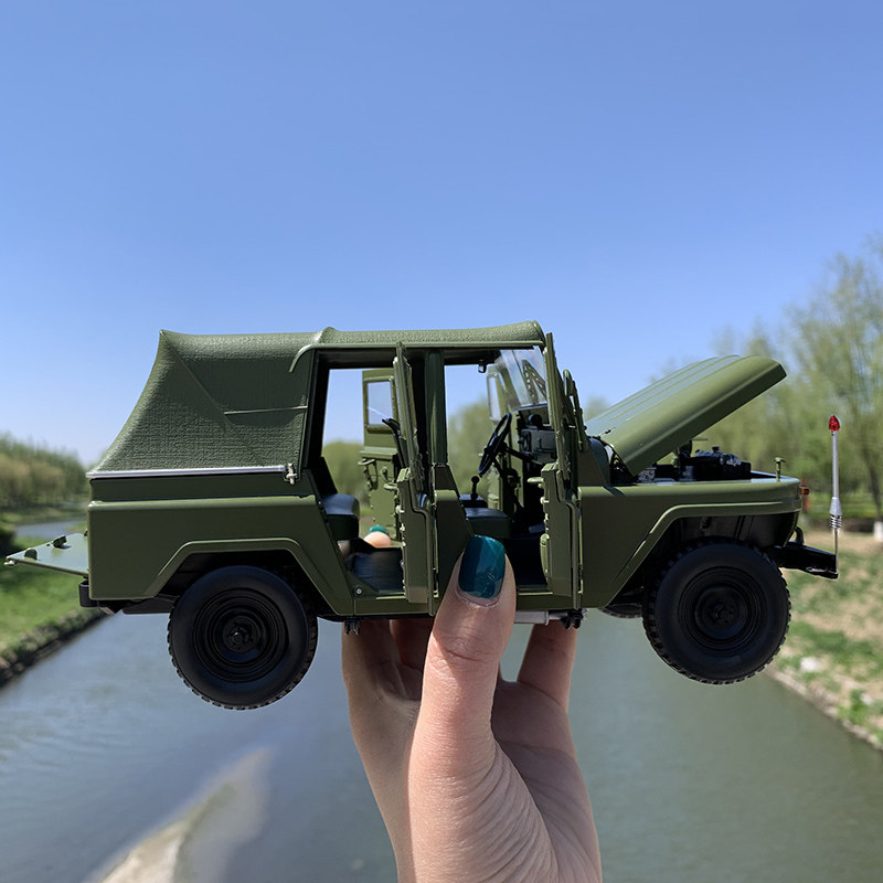 原厂 1:18北京212吉普车 bj212 jeep吉普车 212合金汽车模型_虎窝淘