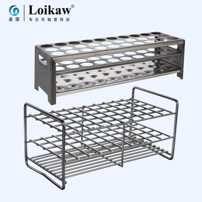 不锈钢试管架大孔径试管架消化管消煮管架定氮管架35 42 46 52m_虎窝淘