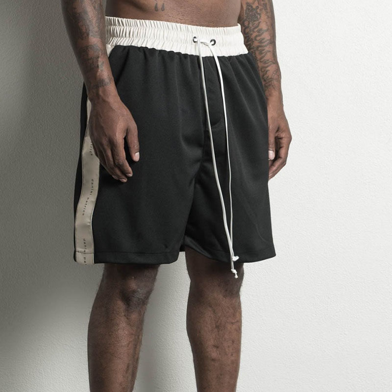 Daniel Patrick DP短裤高街潮牌比伯同款拼色宽松休闲五分裤_虎窝淘