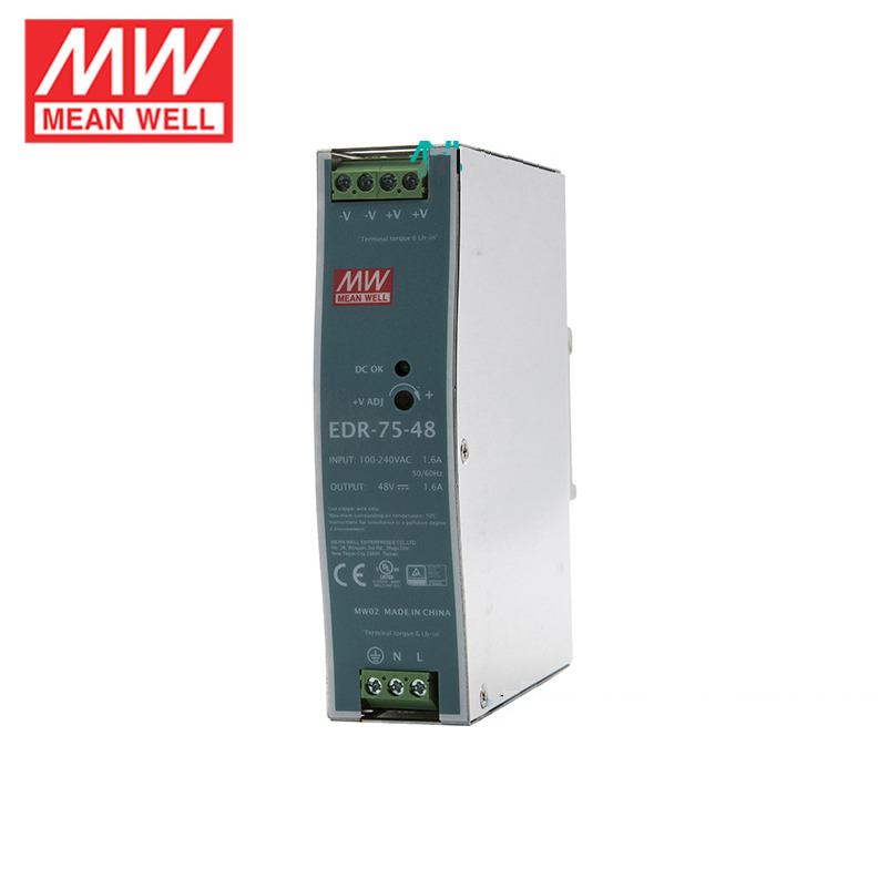 EDR-75-12/24/48V明纬75W左右导轨开关电源直流DC变压器LED灯带_虎窝淘