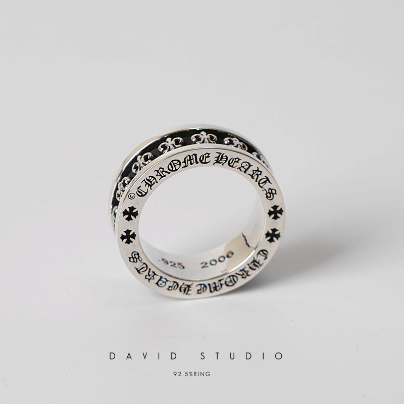 新David studios925纯银童军花船锚经典做旧复古戒指silver ring_虎窝淘