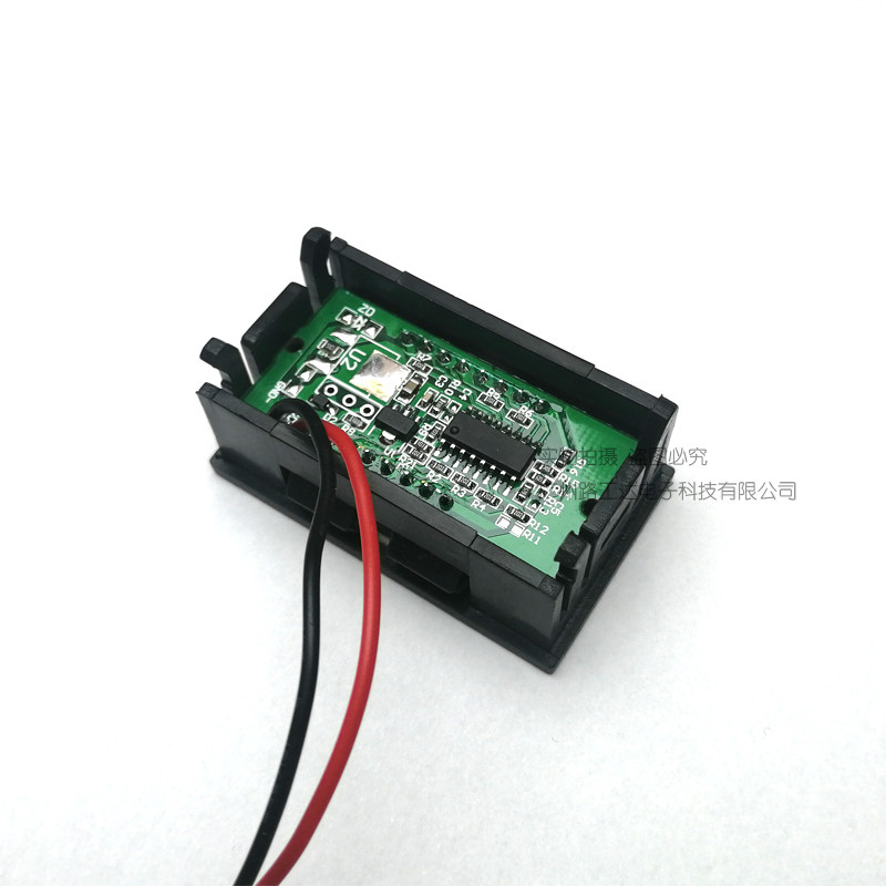 两线数显电压电量表电动车电量仪表电瓶电压电量显示器带开关_虎窝淘