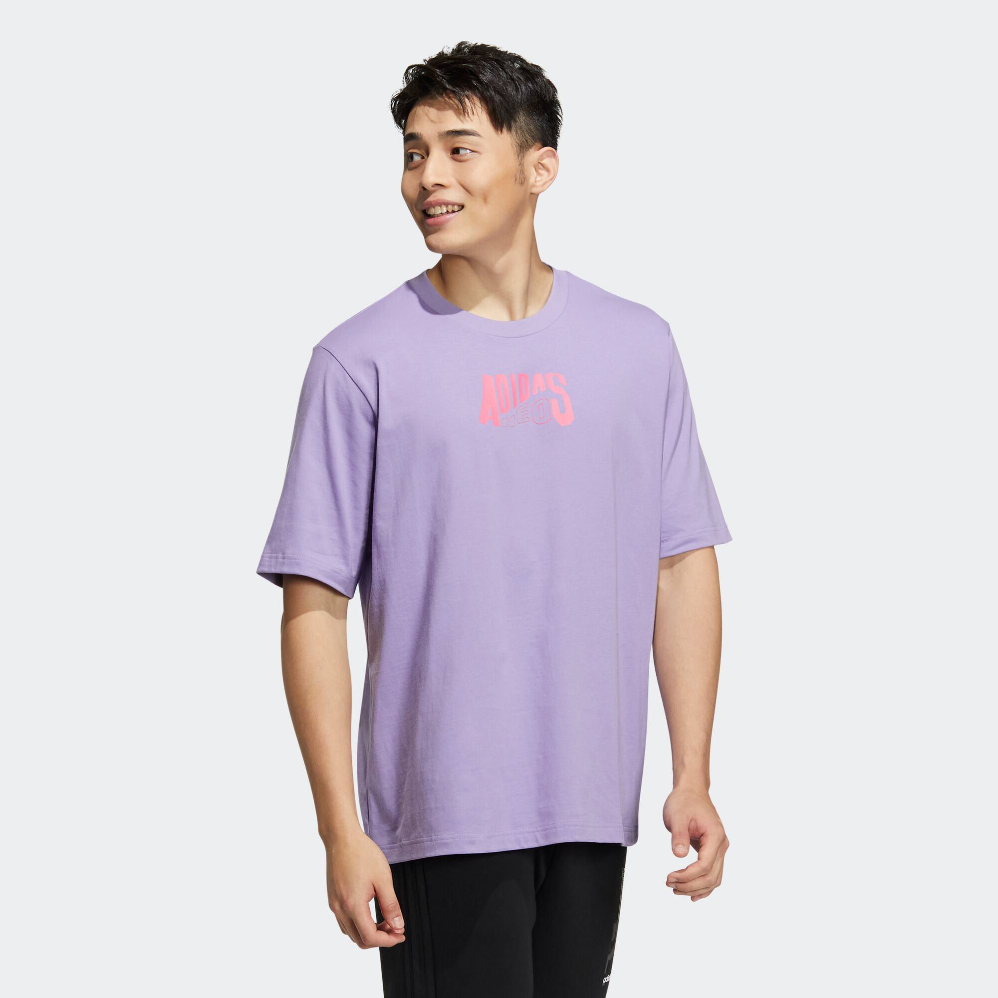 阿迪达斯NEO字母徽标短袖T恤HS8839 HS8840 HS8838 HS8841 HS8842_虎窝淘