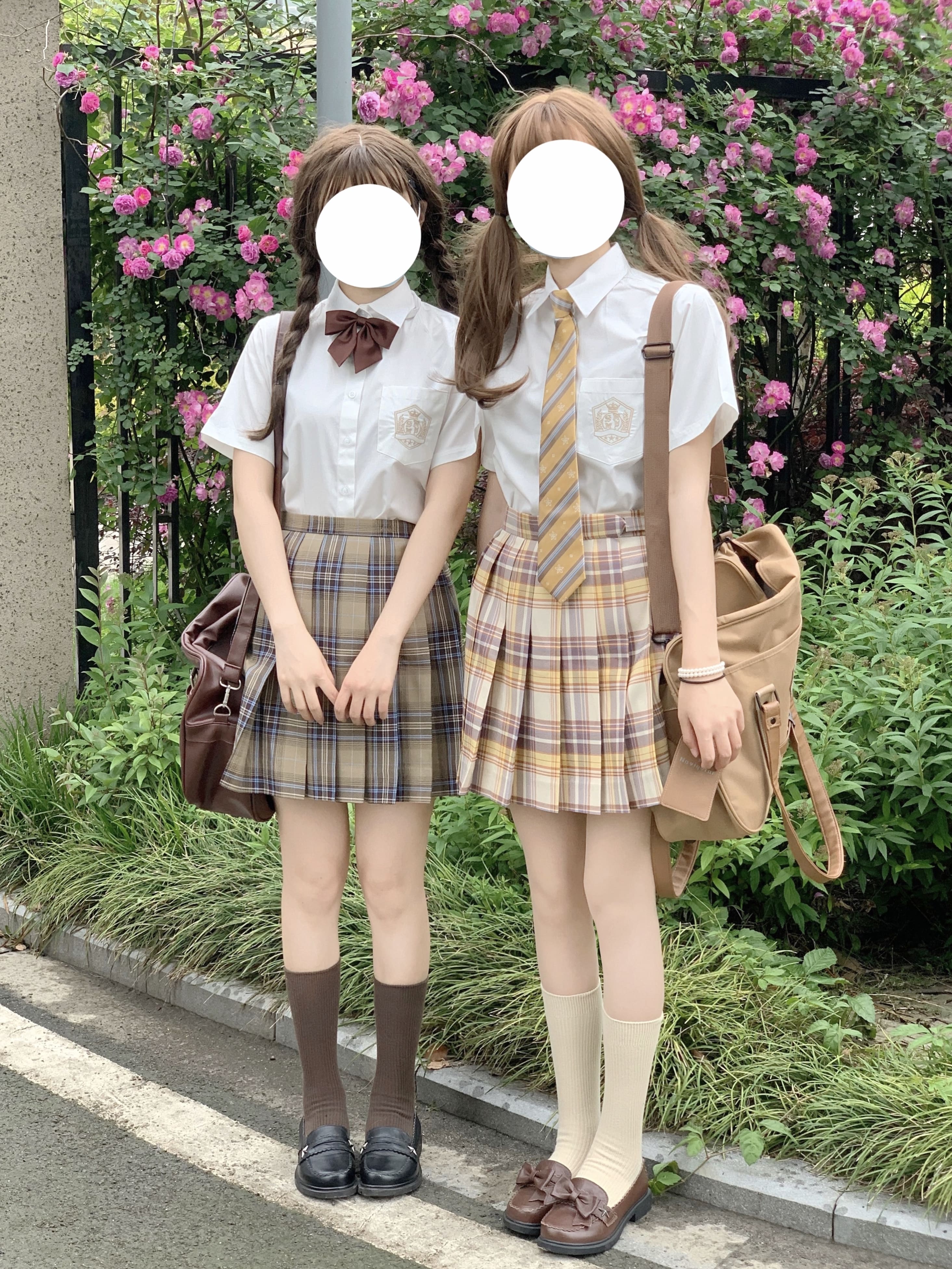 水野家原创jk衬衫咲阳中刺绣上衣长袖短袖dk情侣制服_虎窝淘