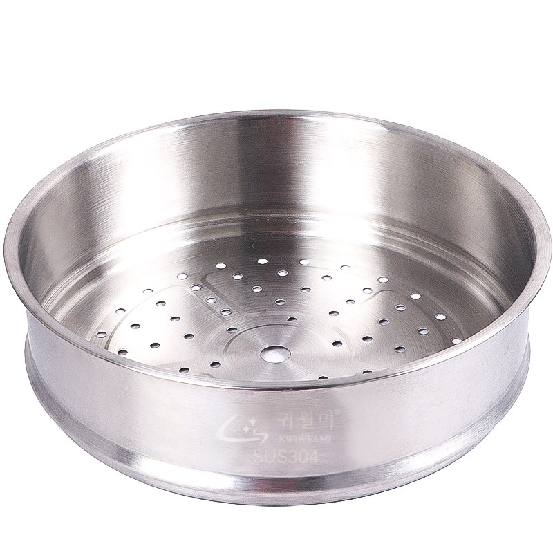 加厚蒸笼304不锈钢蒸格蒸锅小奶锅蒸笼蒸屉家用圆形蒸馒头蒸架_虎窝淘
