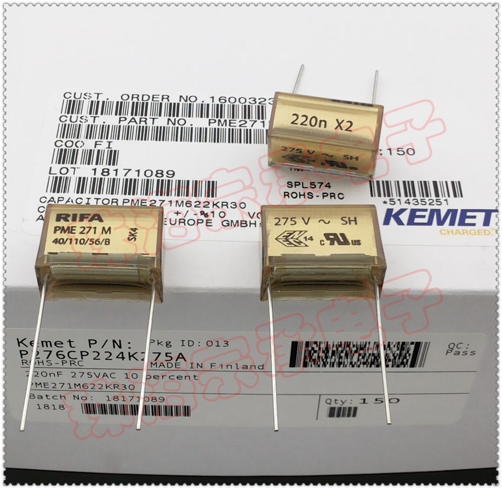 进口芬兰 0.22uF 275VAC RIFA PME271M 220n X2安规电容器 p20.3_虎窝淘