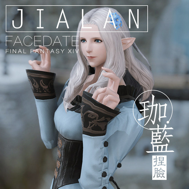 FF14 Final Fantasy 14 Pinch Face Data Face Elves Female Essence