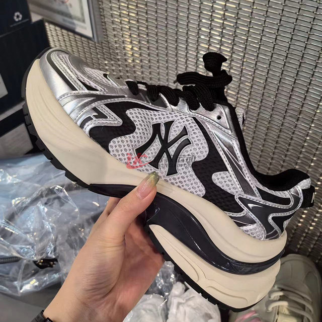 24 New MLB Couple Dad Shoes for Men and Women NY Retro Mesh Thick Sole ...