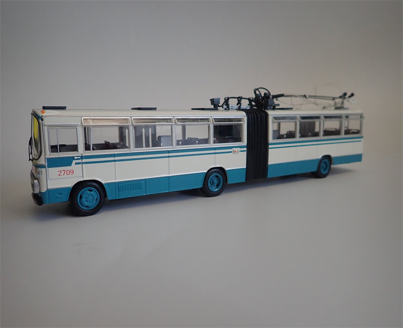原厂北京公交1:64铰接无轨电车104路BD562公共汽车巴士合金模型_虎窝淘