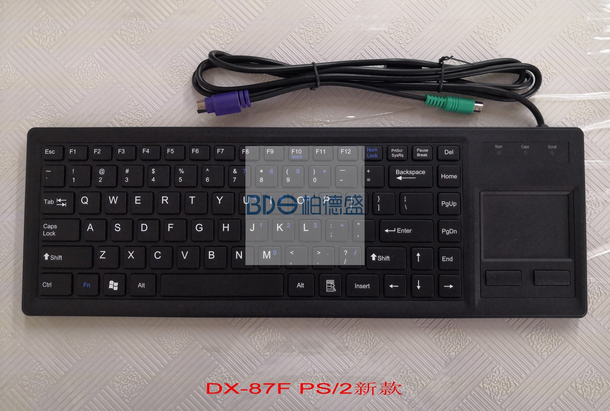 DX-87F触控鼠标一体工业键盘服务器机柜教学设备工控一体机键盘_虎窝淘