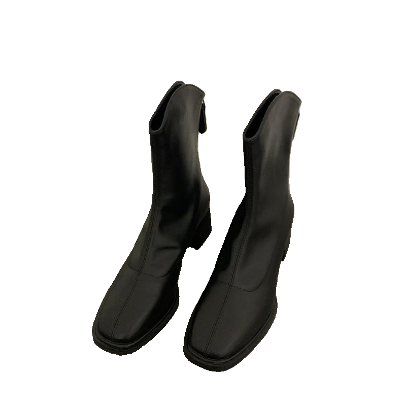 高跟马丁靴瘦瘦切尔西靴子网红鞋子女新款2023年爆款春秋单靴短靴_虎窝淘