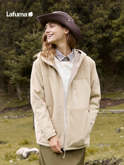 LAFUMA Lefeng Leaf Outdoor Thickening and Warm Clawing Flush Coat ...