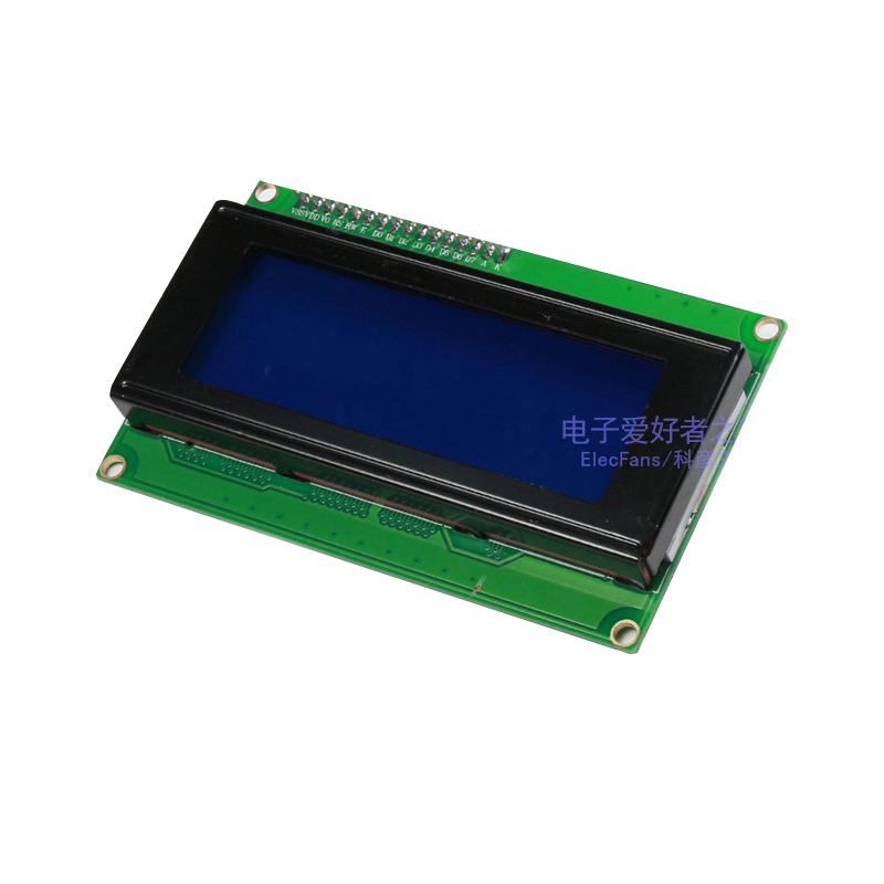 带IIC接口 LCD2004A液晶屏5V蓝屏白字符LCD显示器LCM模块I2C模组_虎窝淘