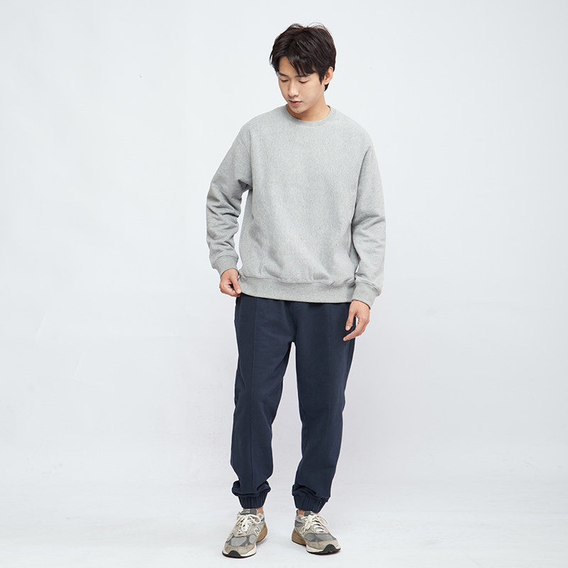 BPCALL重磅厚实长绒棉编织非WTAPS圆领套头三色卫衣万象商场同款_虎窝淘