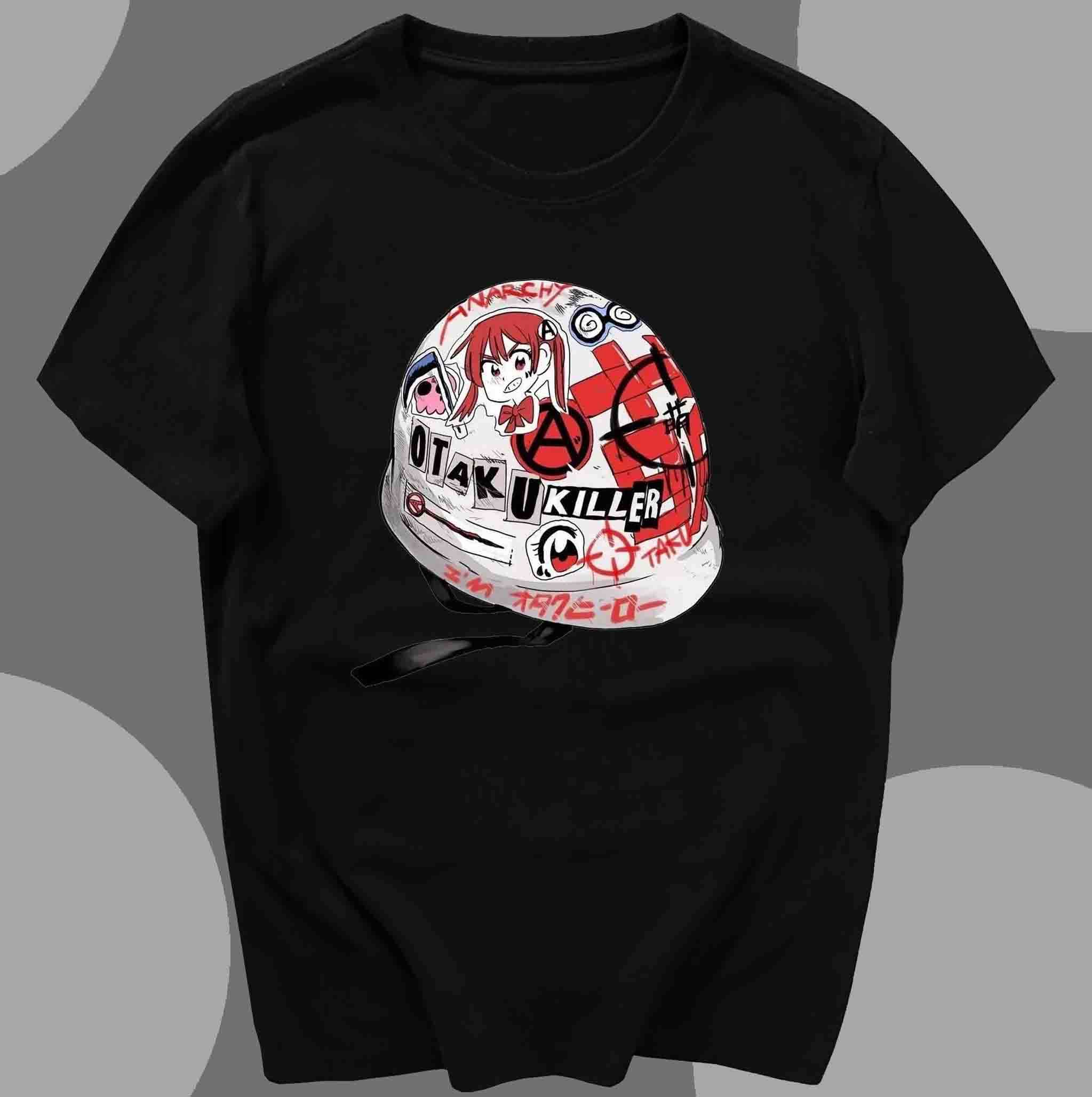 Jun Inagawa联名ANA二次元魔法少女头盔宽松高街男女短袖T恤_虎窝淘