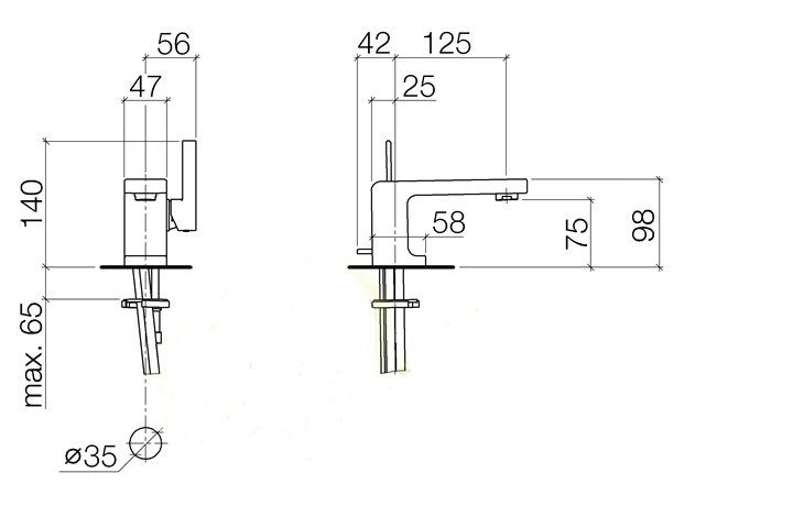 德国Dornbracht当代龙头33500710-00 LULU单孔面盆进口全铜银色_虎窝淘