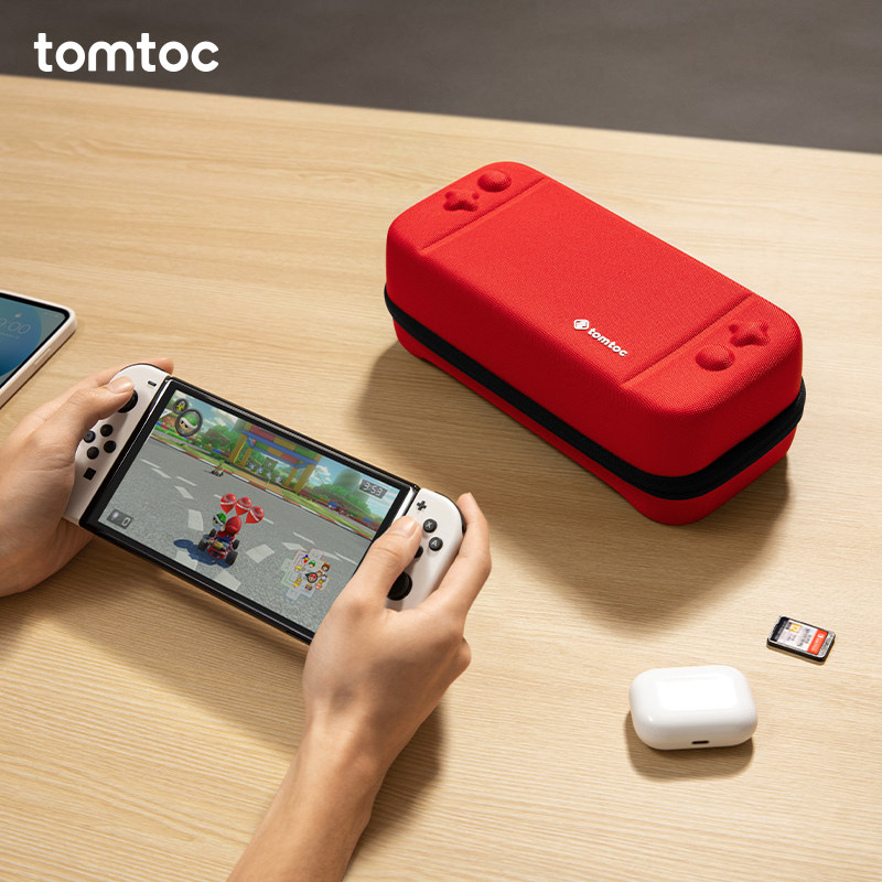 tomtoc任天堂switch OLED保护套主机配件ns硬壳收纳包支架通勤包_虎窝淘