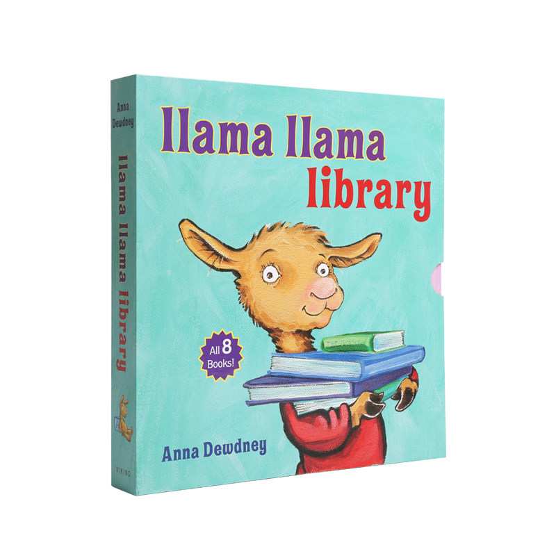 凯迪克图书 2-6岁 llama llama library 8册羊驼拉玛图书馆系列原版英文原版英语启蒙_虎窝淘