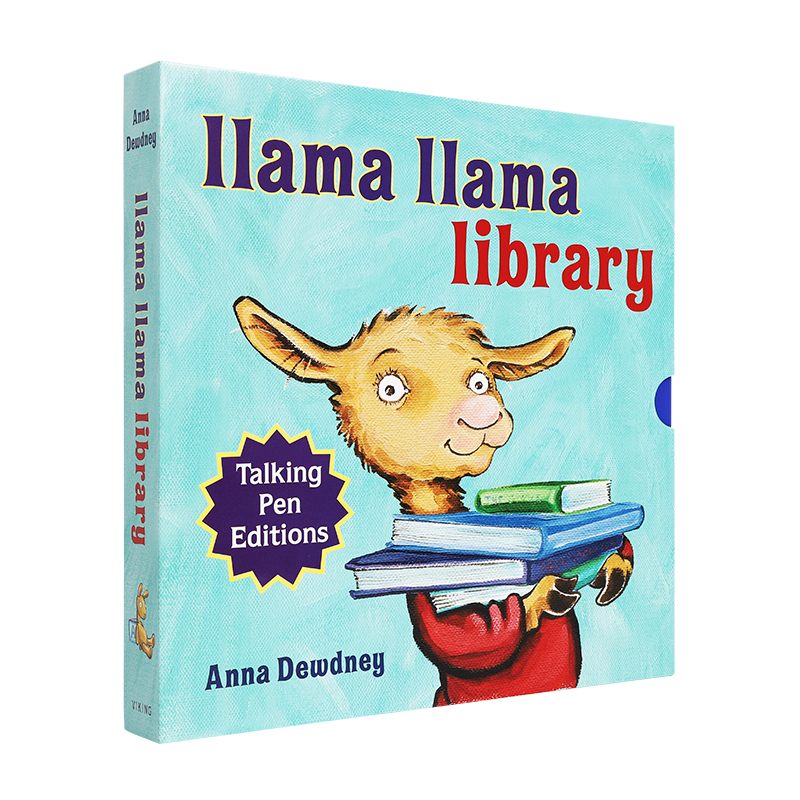 凯迪克图书点读版 Llama Llama talking pen editions羊驼拉玛8册美国进口韵文故事情绪认知英文原版绘本毛毛虫点读笔 ...