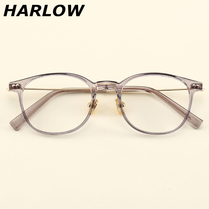 2019新款tr90茶色眼镜框女近视长脸款透明框眼镜女小框眼镜架细腿_虎窝淘