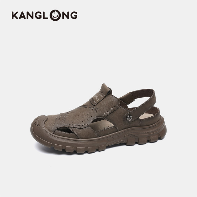 Kanglong men's shoes 2025 summer outdoor leisure Baotou sandals men's ...