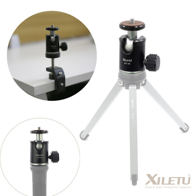 Xiletu mini metal rotating spherical small pan/tilt mobile phone SLR ...