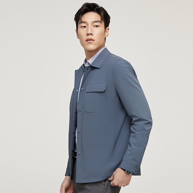 Yager men's single jacket autumn new official business casual lapel ...