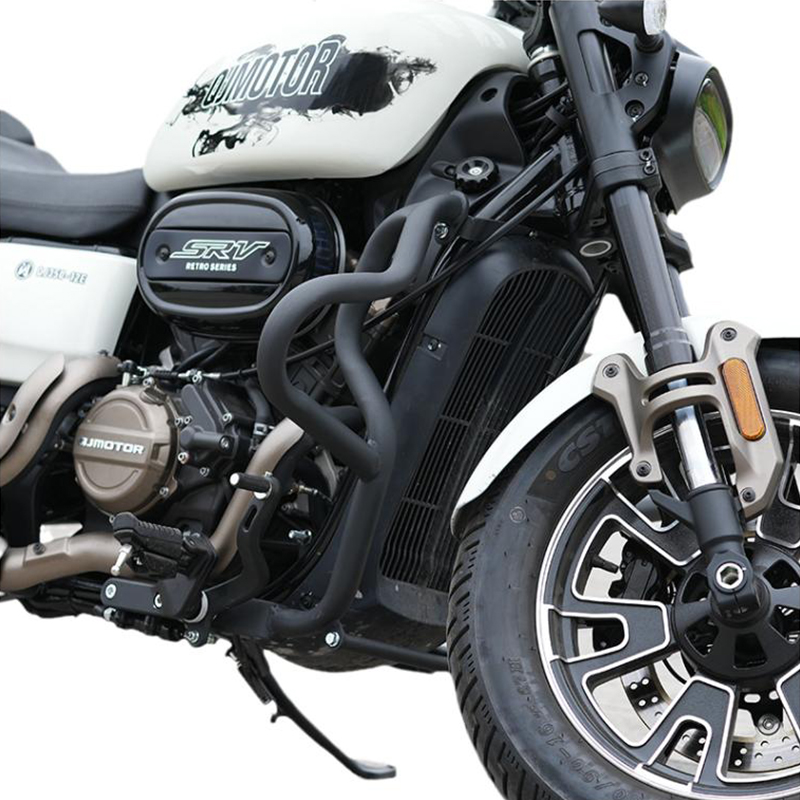 适用于钱江闪350保险杠摩托车QJ350-12E护杠改装发动机加强防摔杠_虎窝淘