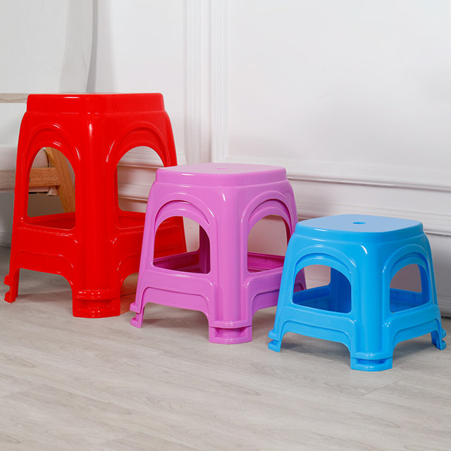 Plastic stool stool square chairs for home dining table and stool ...