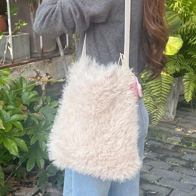 abao.life韩风大容量单肩毛毛通用款女包