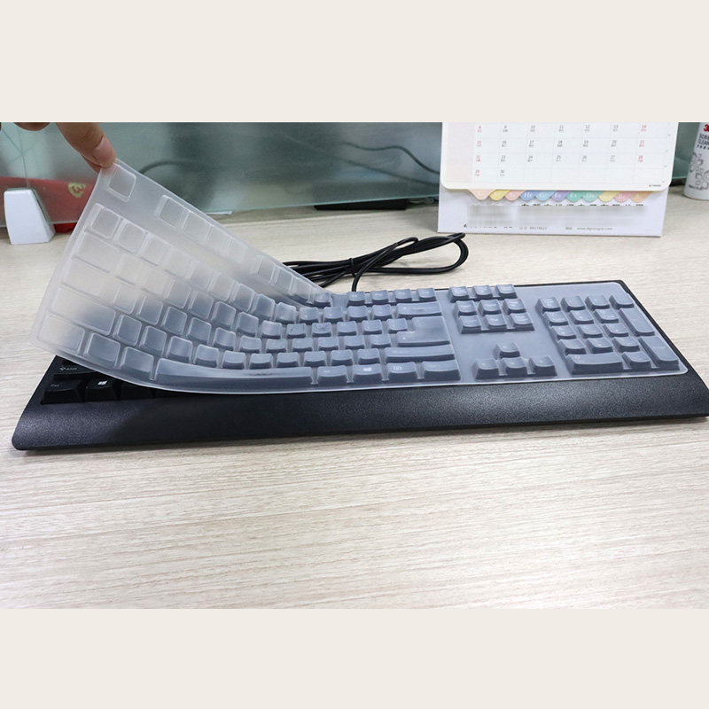 联想台式电脑键盘保护膜通用型SK8827 8817 8825 KB1701 KB1021标准版欧版凹凸透明防尘套罩垫子高键位键盘膜_虎窝淘