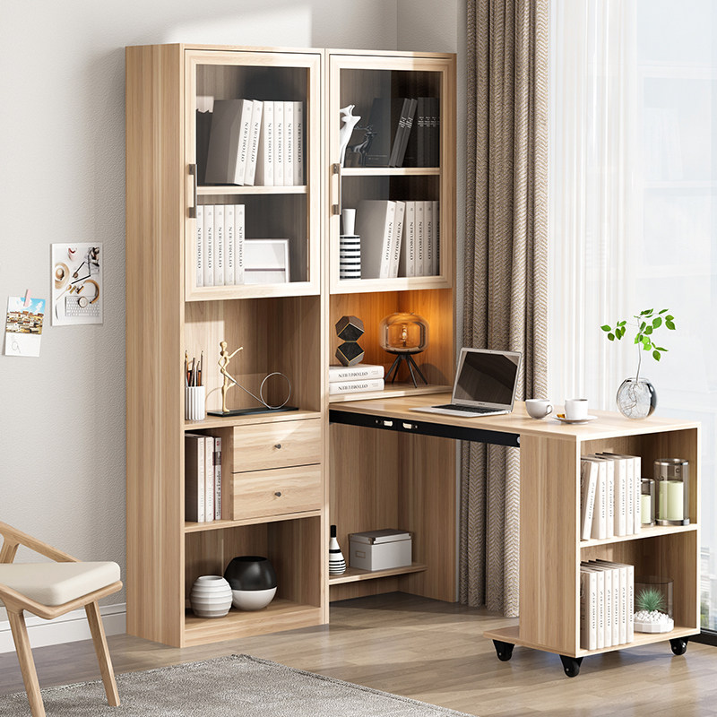 书柜带可折叠书桌,书柜定做(第16页)_大山谷图库