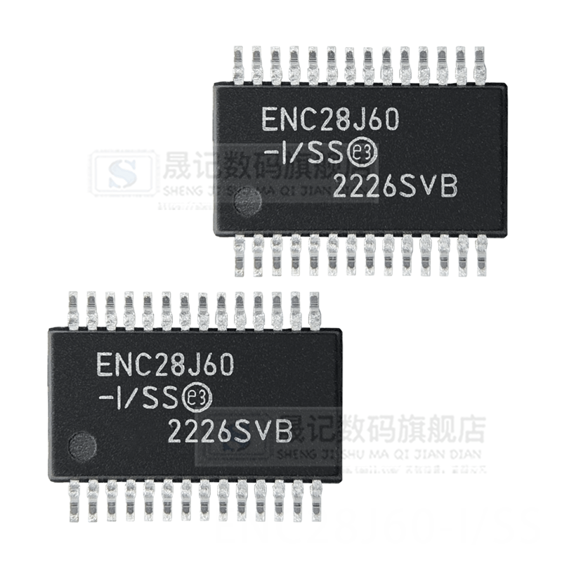 ENC28J60 ENC28J60-I/SS ENC28J60/SS以太网控制器 SSOP28_虎窝淘