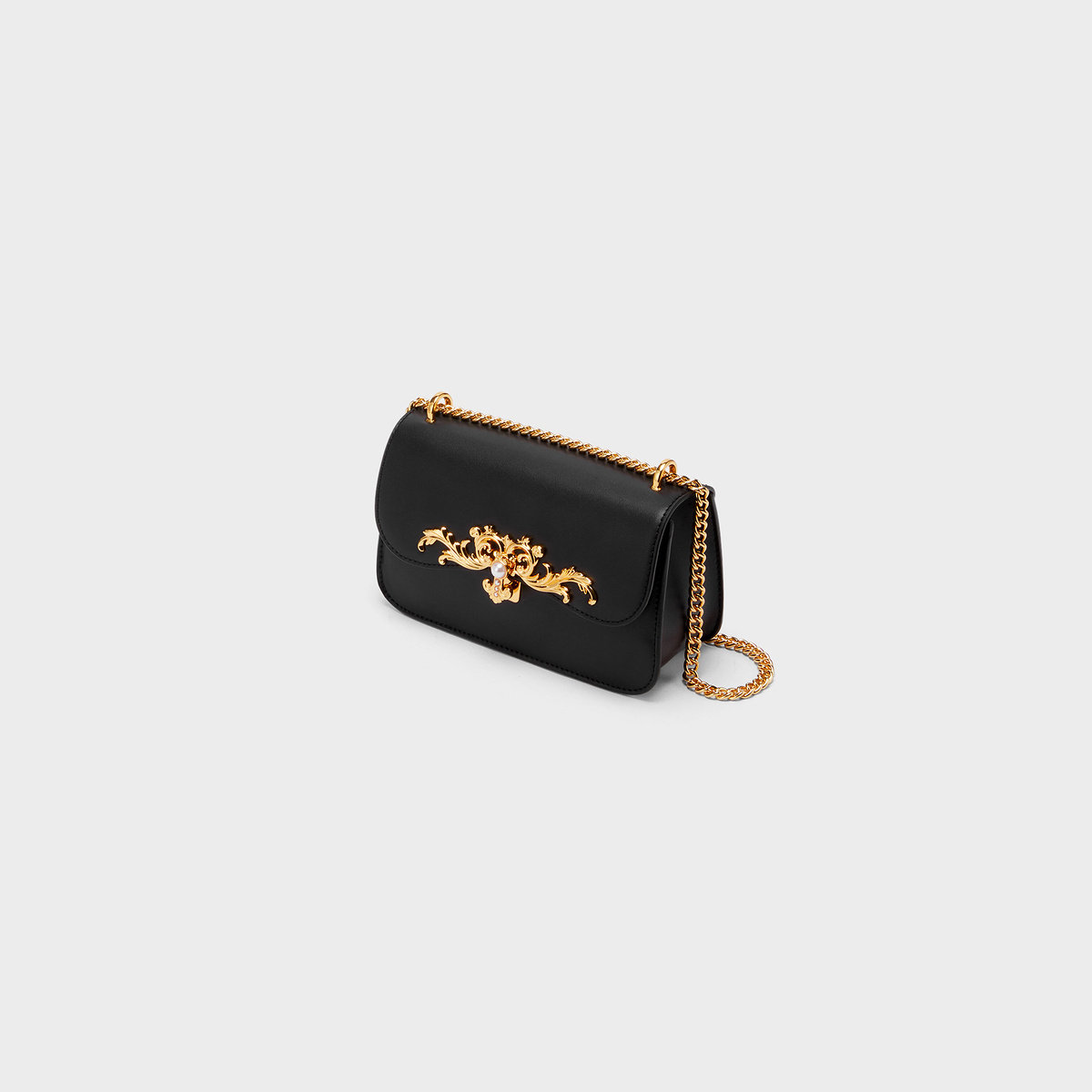 CHARLES&KEITH23春新品CK2-80271052巴洛克金属链条单肩小方包女_虎窝淘