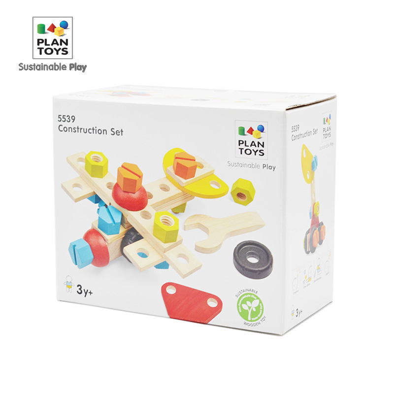 泰国Plantoys百变工具套5539儿童螺母螺丝玩具仿真修理工具木匠盒_虎窝淘