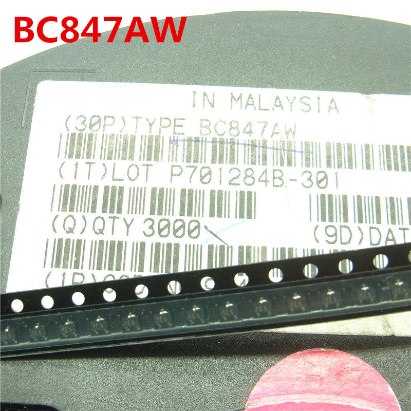 BC847AW贴片三极管 BC847ALT1G丝印1EW/1ET SOT323（一件20个）_虎窝淘