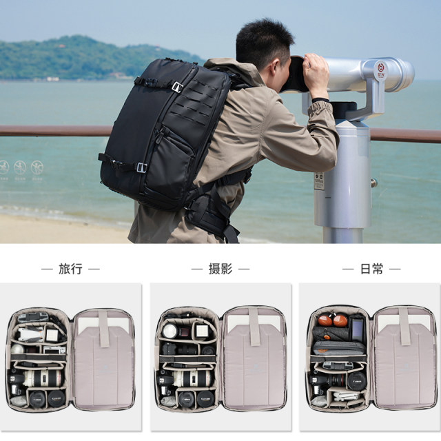 BESNFOTO camera bag photography bag SLR mirrorless backpack travel ...