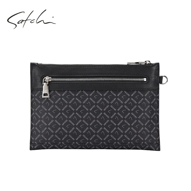 SATCHI/SATCHI men's clutch bag fashionable and versatile old-fashioned ...