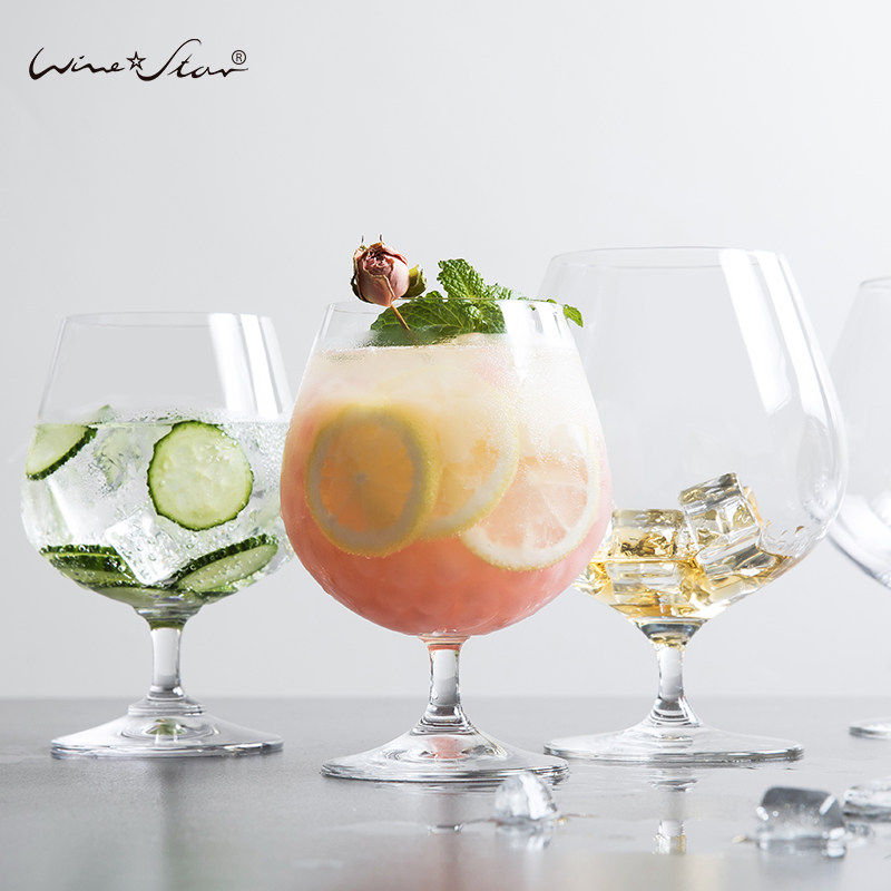 winestar奥地利进口白兰地杯家用高档高脚红酒杯水晶玻璃杯460ml_虎窝淘