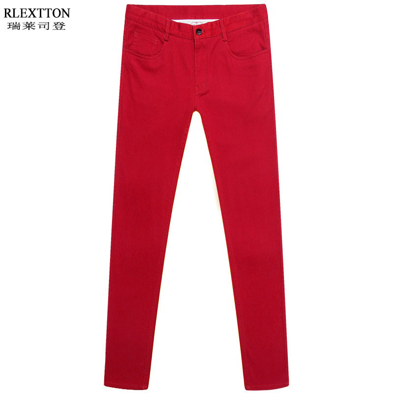 品牌男裤子长裤正品高尔夫直筒休闲裤高档男装裤本命年红色春夏季_虎窝淘
