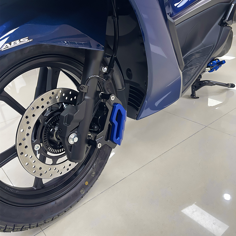 Chekis正品适用UHR150下泵盖改装配件前轮刹车卡钳保护罩铝合金_虎窝淘