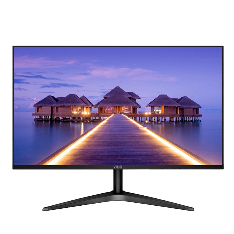 AOC 27B1H 27英寸IPS硬屏显示器超薄无边框电脑显示屏全面屏24PS4_虎窝淘