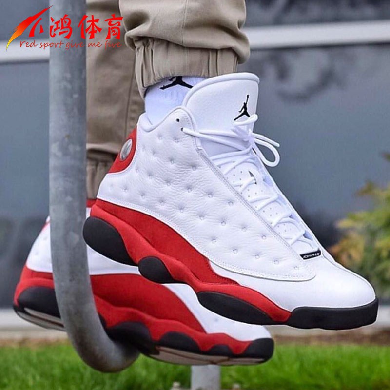 小鸿体育 Air Jordan 13 Chicago AJ13芝加哥白红 414571-122_虎窝淘