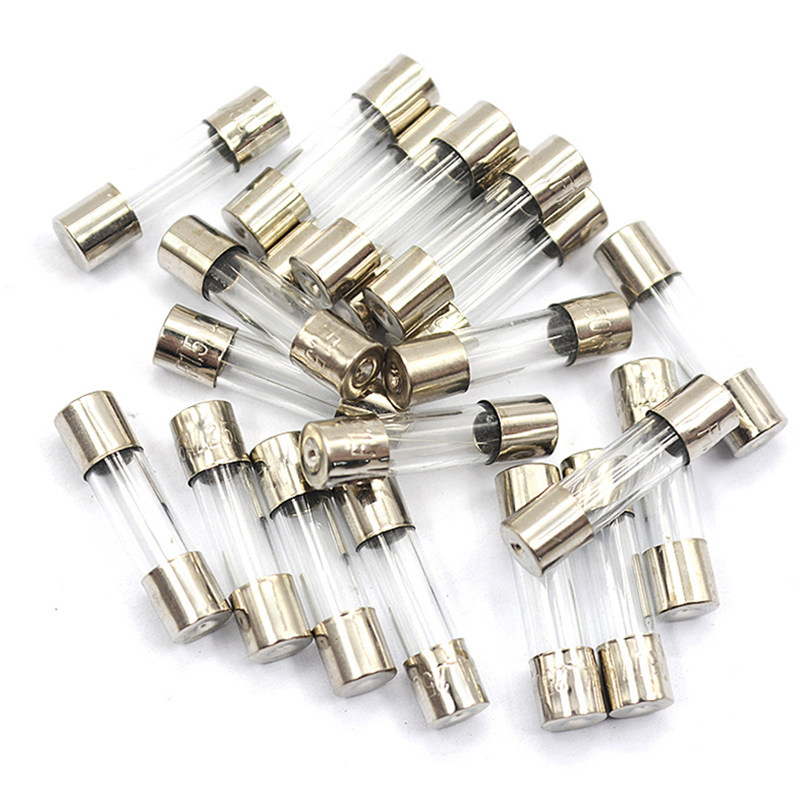 5*20玻璃保险管 0.5A 250V熔断器保险丝管f500mal250v一盒100只_虎窝淘