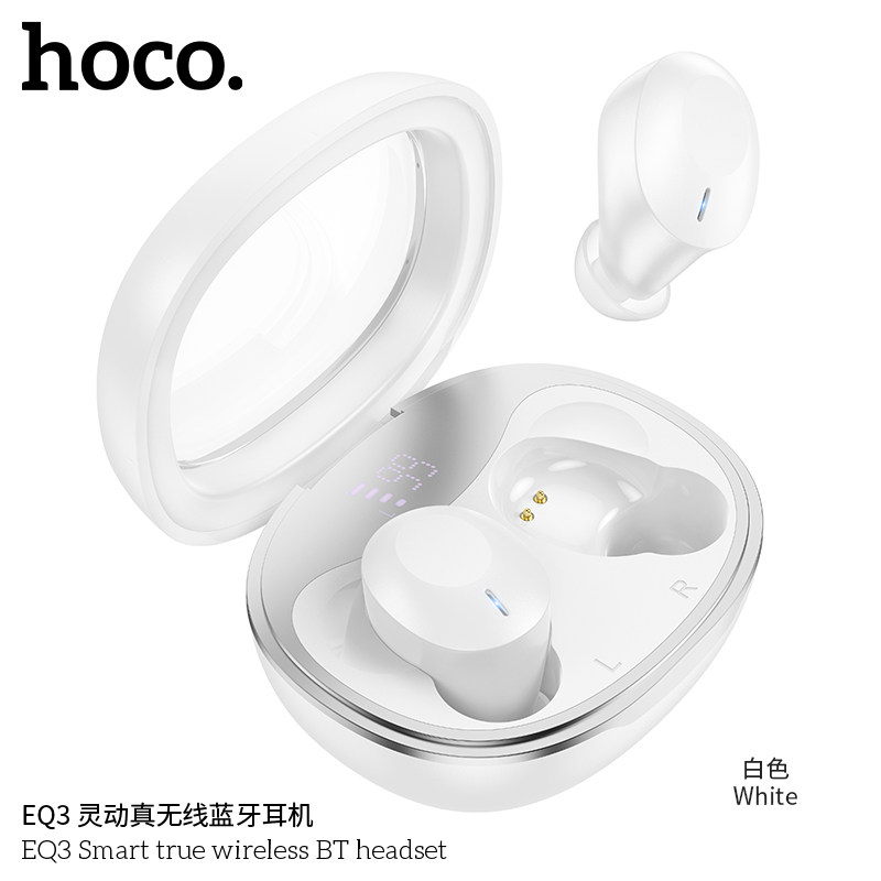 HOCO浩酷EQ3真无线耳机蓝牙5.3立体声高音质7小时超长续航可改名_虎窝淘