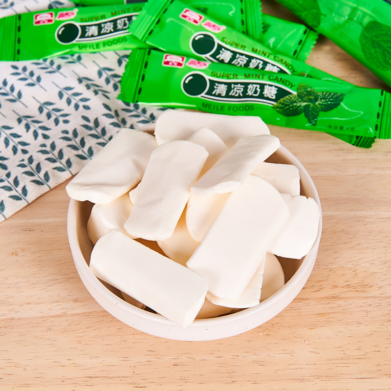 尚美乐清凉奶糖 238g克薄荷味奶片糖果结婚喜糖怀旧休闲零食品_虎窝淘