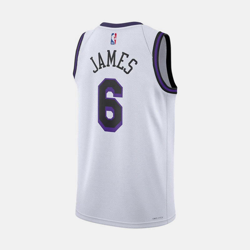 耐克男子运动背心詹姆斯洛杉矶湖人队DRI-FIT NBA球衣DO9597-101_虎窝淘