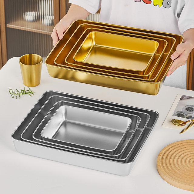 Stainless steel square disk deepen the flat plate, cool dish, cooleris ...