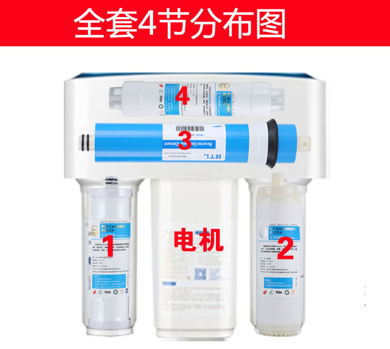 沁园净水器滤芯KRT3800/3820/3980/2800通用全套pp棉复合滤芯_虎窝淘