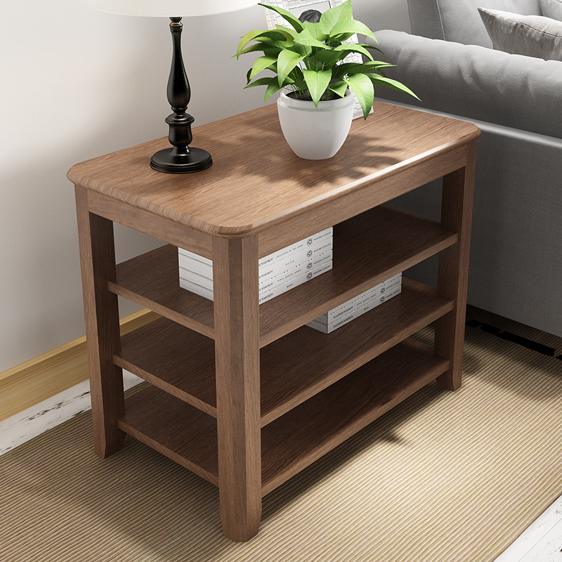 全实木边几简约现代沙发边柜小桌子茶几客厅边桌收纳柜床头桌角几_虎窝淘